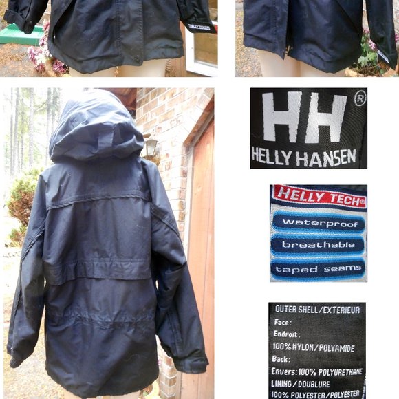 Helly Hansen | Jackets & Coats | Hellyhansen Black Parka Jacket Wbilled ...